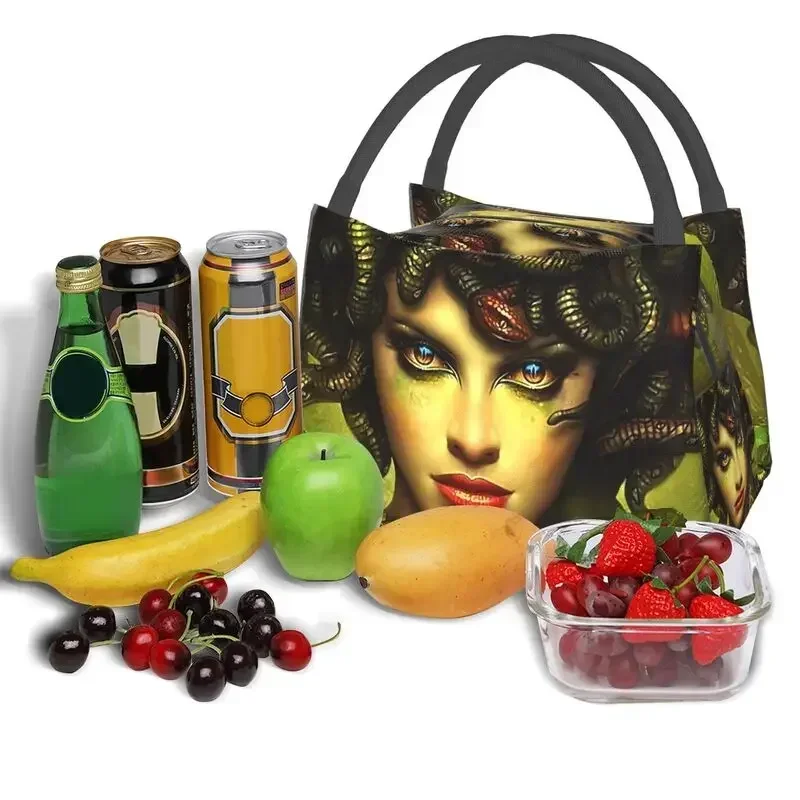 Greek Mythology Snake Gorgons Medusa Thermal Insulated Lunch Bag Lunch ...