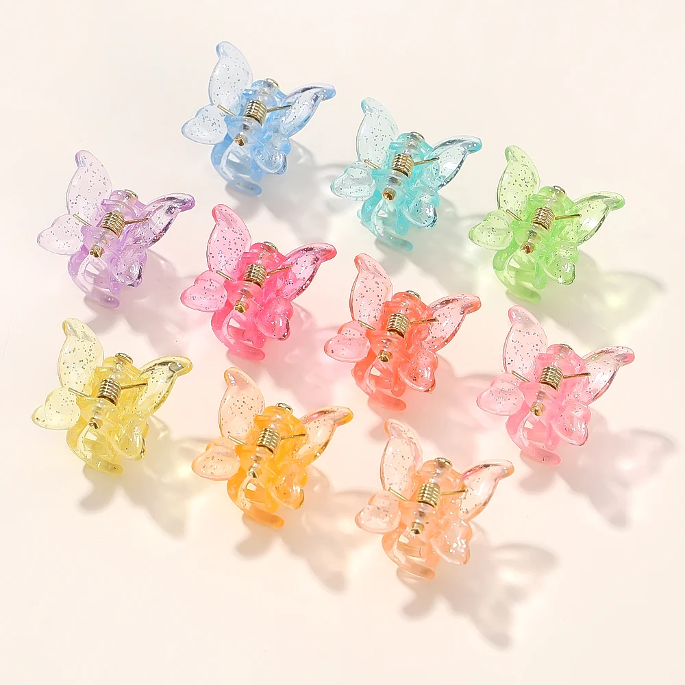 20Pcs-New-Colorful-Butterfly-Mini-Hair-Clip-Claw-Grip-Barrettes-Clamps ...