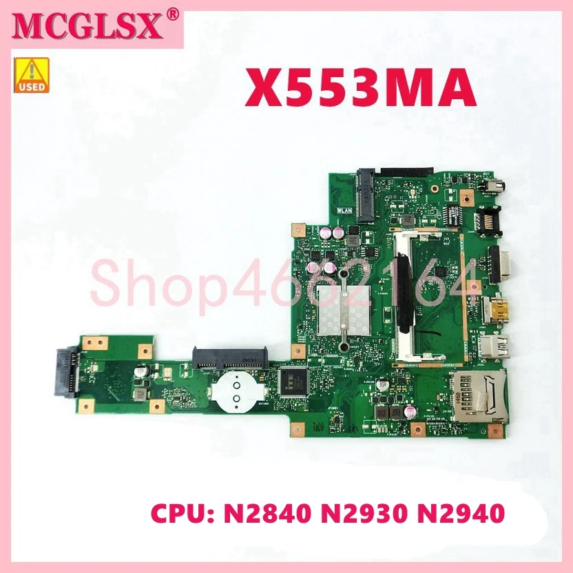 X553MA N2840 N2930 N2940 CPU Laptop Motherboard For ASUS A553M X503M ...