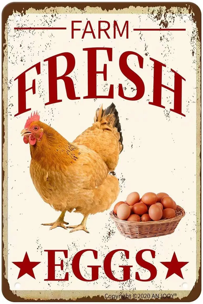 Farm And Chicken Tin Signs