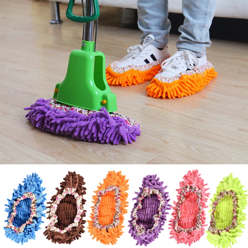 Floor-Dust-Cleaning-Slippers-Shoes-Cleaning-Cloth-Lazy-Shoe-Cover-Mop ...