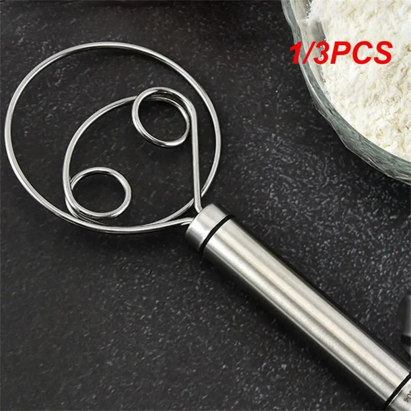 1/3PCS Danish Dough Whisk, Flour Whisk, Stainless Steel Dough Whisk ...
