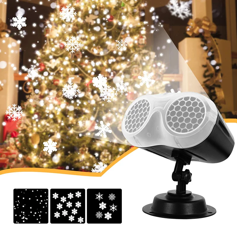 Christmas Snowfall Projector Light Owl Shape Outdoor Highlight ...