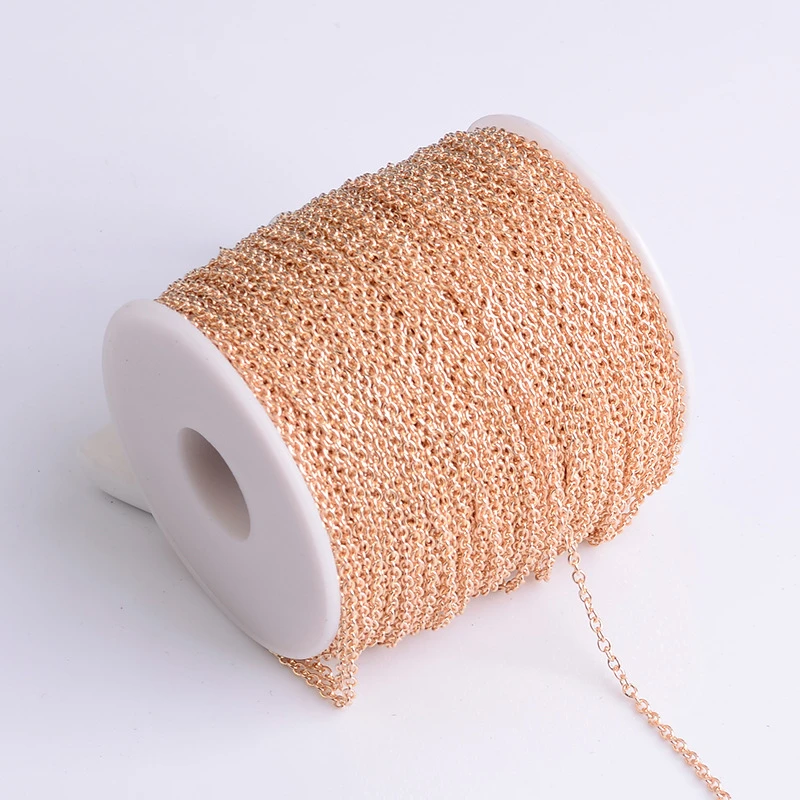 5Meters 10Meters KC Gold Necklace Chain Roll Metal Iron Necklace Chain ...