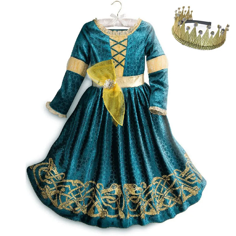 Merida Brave Costume Girls | Brave Merida Costume Children - Disney New ...