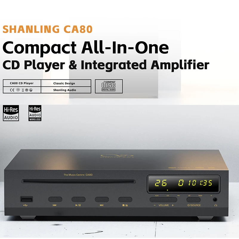 SHANLING CA80 MQA CD Player Phillips Drive Sanyo HD860 Laser ES9219MQ ...