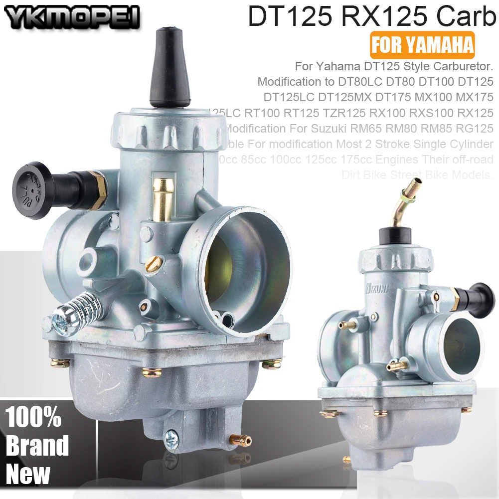 28mm Motorcycle Carburetor Carb For Yamaha DT125 RX125 DT RX RT 100 125 ...
