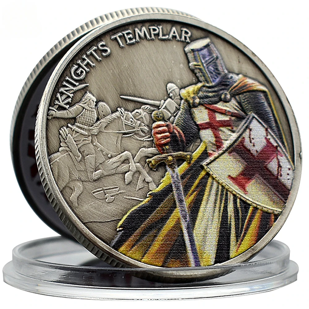 Knights-Templar-Commemorative-Coin-Metal-Religious-Home-Decoration-Coin ...