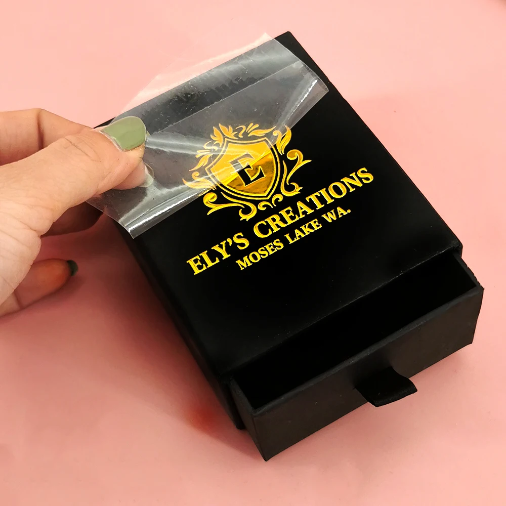 100Pcs-Transfer-LOGO-Stickers-Custom-Photo-Name-Jelly-Label-Metallic ...