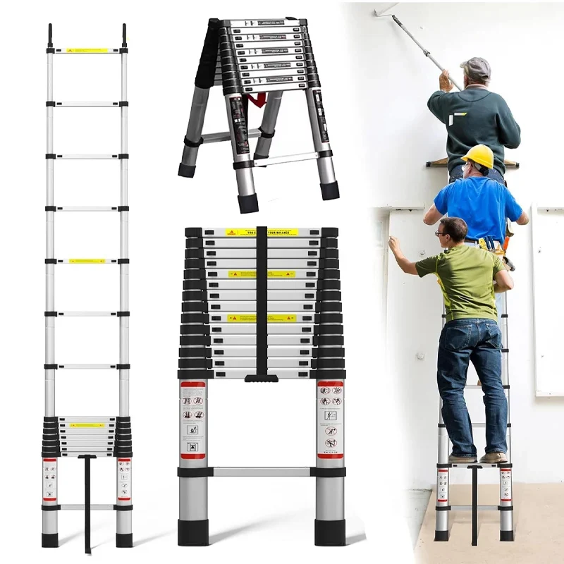 A-Frame-Telescopic-Folding-Ladder-Extension-Aluminum-Telescopic ...