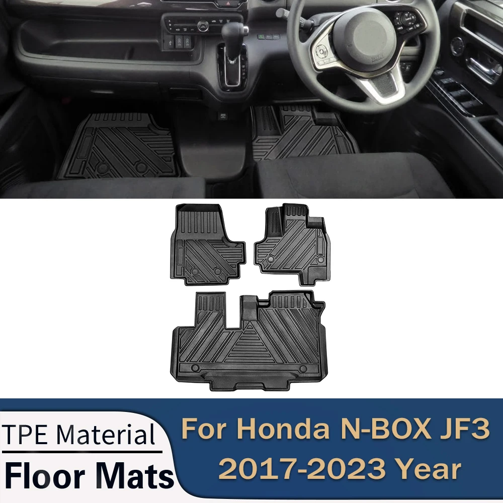 For Honda N BOX JF3 RHD 2017 2023 Auto Car Floor Mats All Weather TPE ...