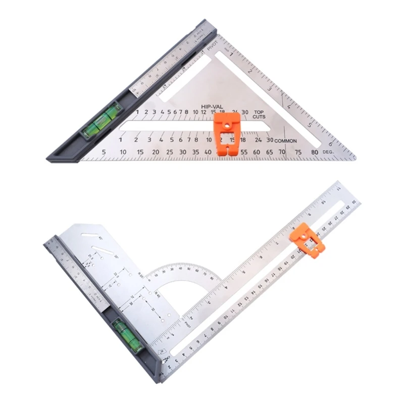 Detachable-AngleGauge-Woodworking-Square-Ruler-Carbon-Steel-Measuring ...
