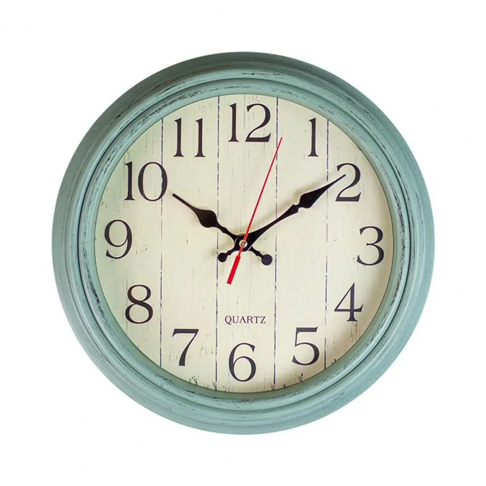 12-Inch-Wall-Clock-Vintage-Hanging-Clock-Silent-Non-Ticking-Easy-to ...