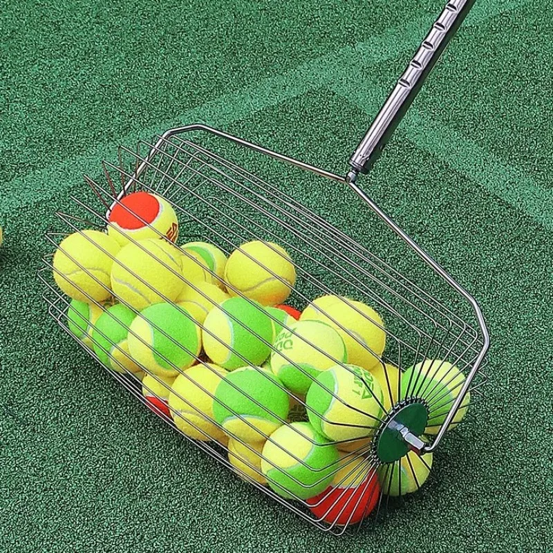 30-60pc-Capacity-Tennis-Ball-Roller-Collector-Adjustable-Tennis-Balls ...