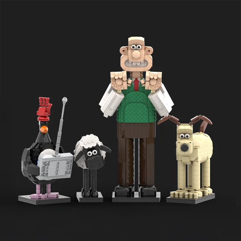NEW 1782PCS cartoon Movie sheep Shauned MOC Wallaced and Gromiting ...