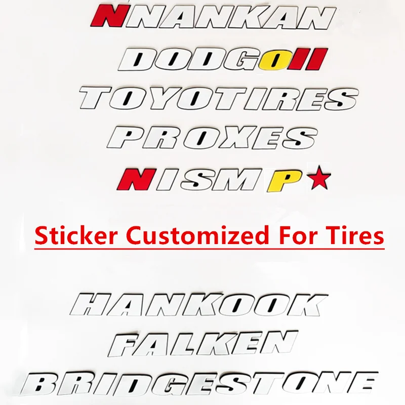 3D-Car-Tire-Letters-Number-Sticker-Custom-Pvc-Waterproof-Decals ...