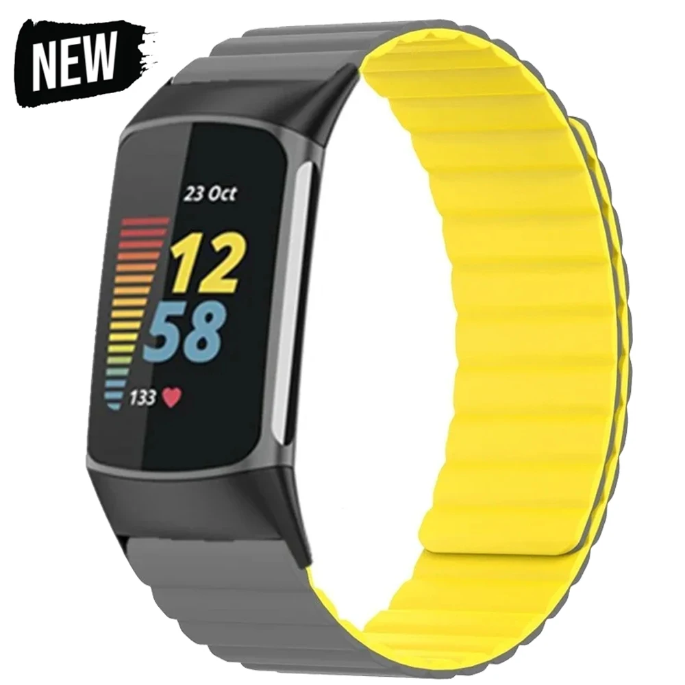 New-Soft-silicone-strap-for-Fitbit-charge-5-Band-Replacement-Stable ...