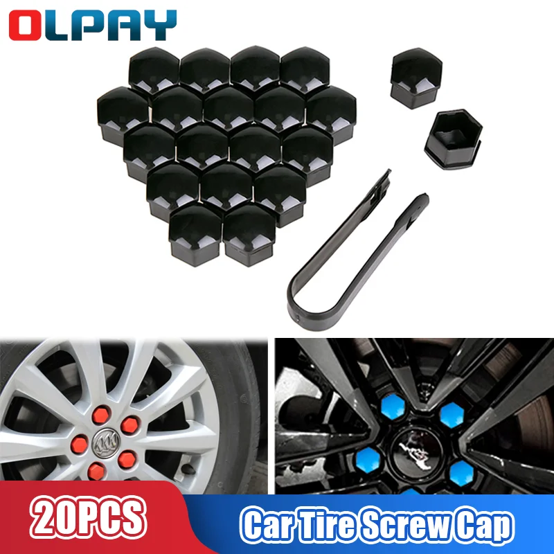 17mm-Car-Tire-Screw-Cap-Car-Wheel-Nuts-Covers-Auto-Caps-Hub-Screw ...
