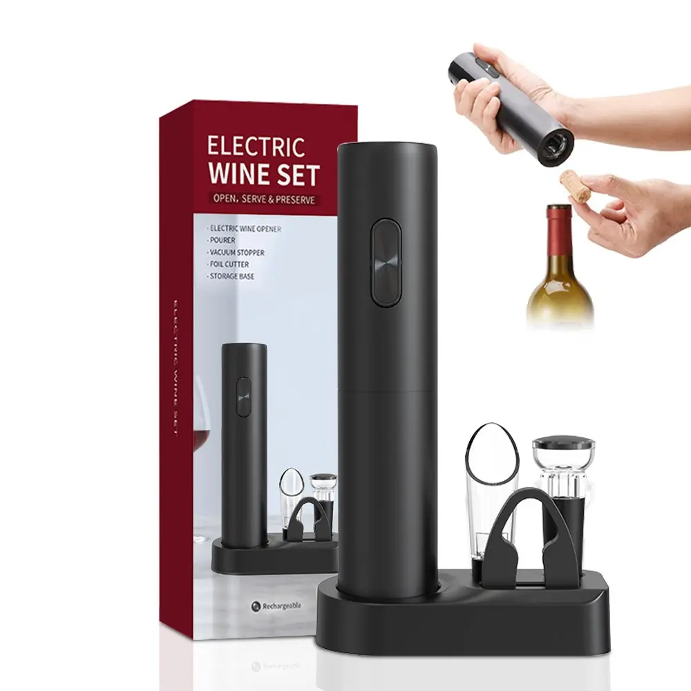 Electric-Wine-Bottle-Opener-Kit-Automatic-Red-Wine-Corkscrew ...