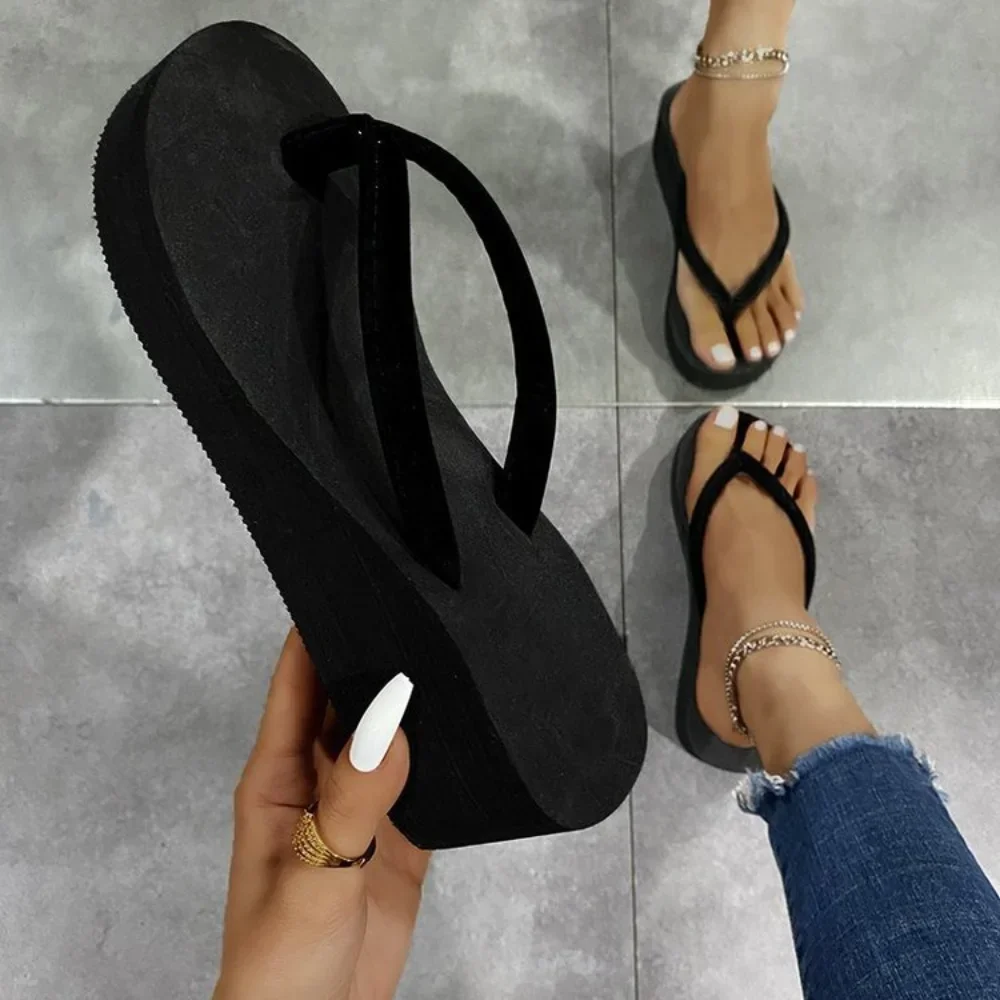 Slippers Summer Shoes Women Wedges Sandals Slides Beach Home Slippers ...