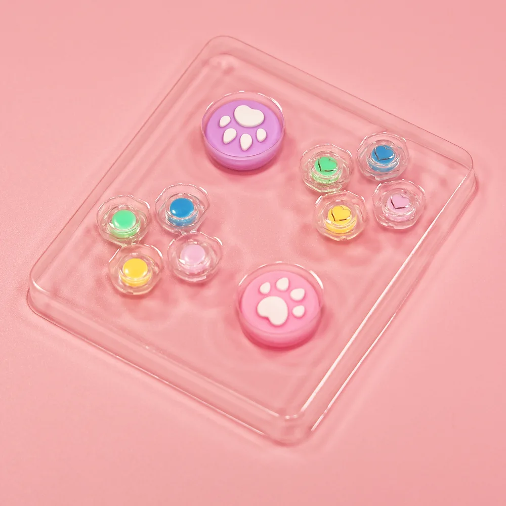Transparent Crystal Colorful button ABXY Directions Keys Button for ...