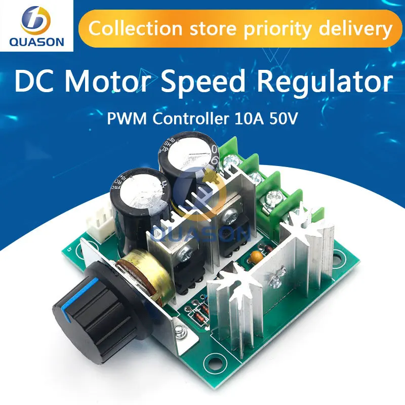DC 12V 24V 30V 40V 13KHZ Auto PWM DC Motor Speed Regulator Governor Speed Controller Switch 10A ...
