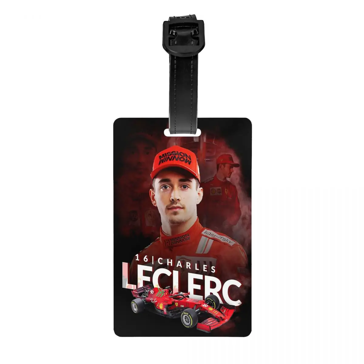Formula-One-Racing-Leclerc-Charles-Luggage-Tag-Racer-Race-Travel-Bag ...