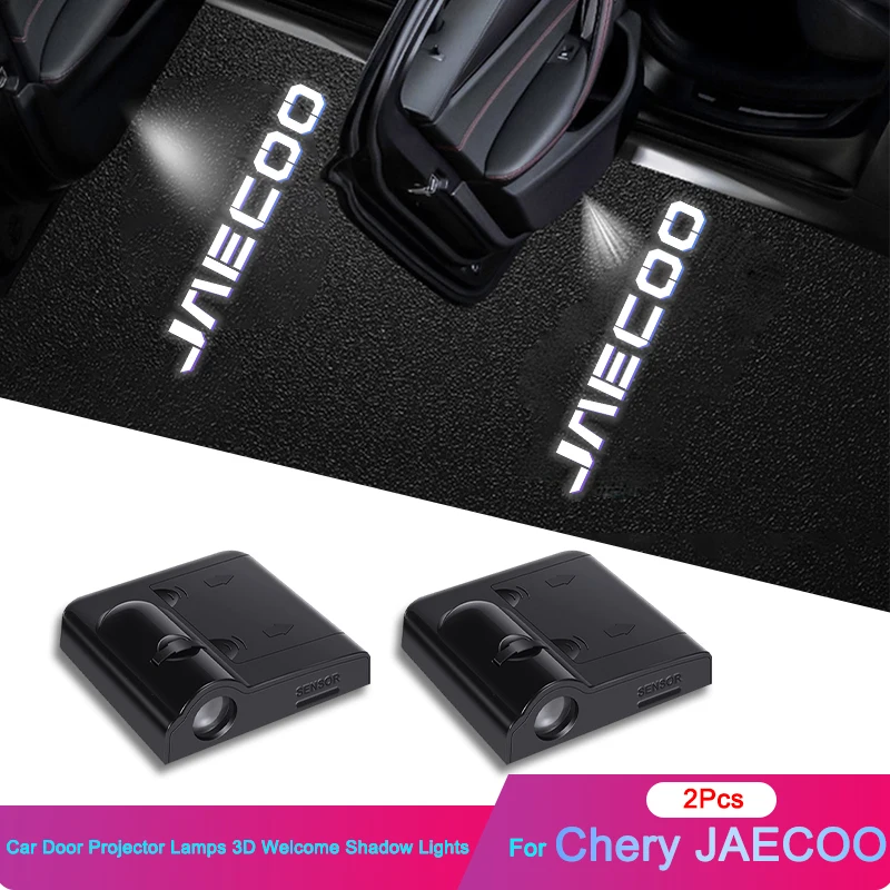 2Pcs LED Car Door logo Projector Ghost Shadow Welcome Lights For Chery ...