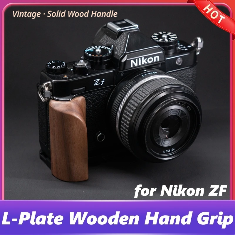 GRT Zf Wooden Hand Grip Retro L-Plate for Nikon Zf Handgrip L Shape ...