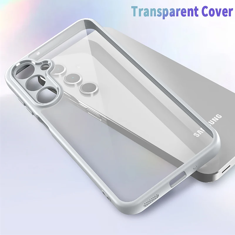 Transparent PC Soft Silicone Shockproof Case For Samsung Galaxy A54 A34 ...