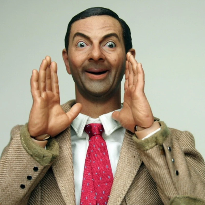 ESTARTEK 1/6 Mr Bean Costume Suit with Suitcase for 12" Collectible ...