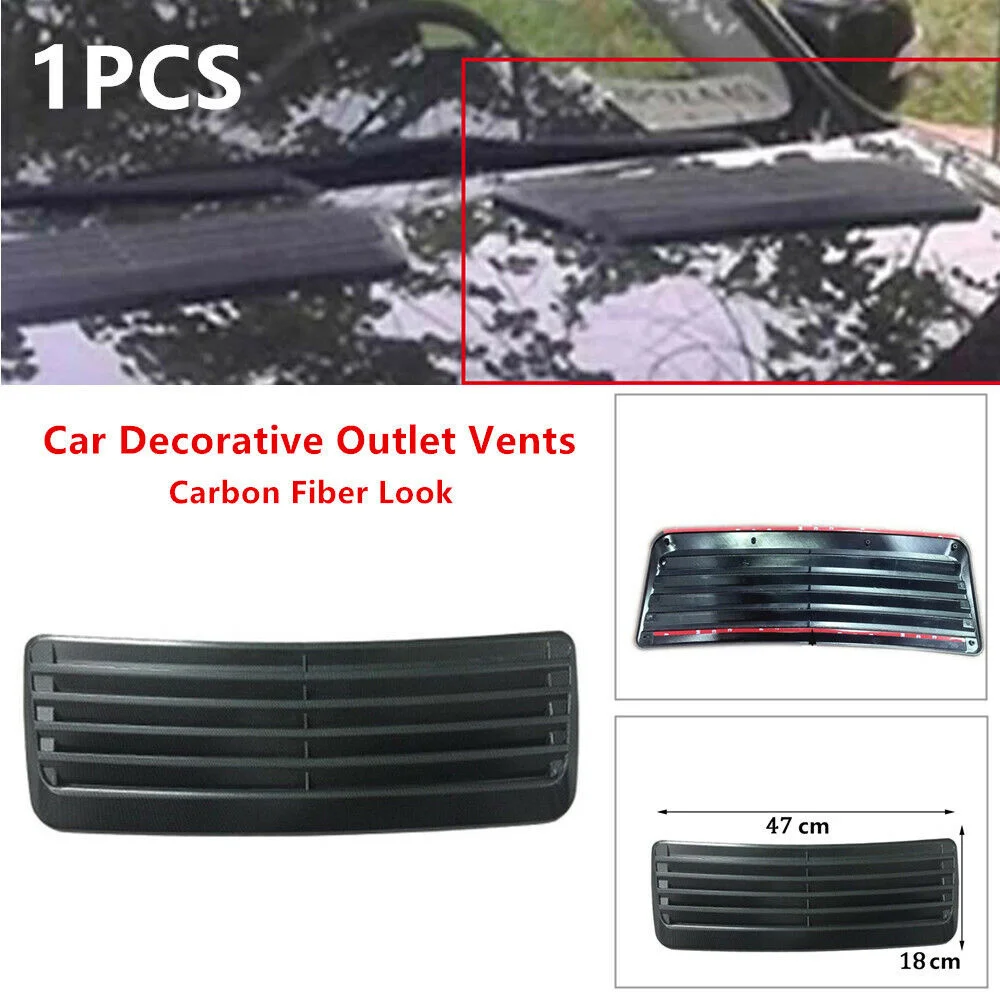 Car-Engine-Hood-Louver-Air-Intake-Outlet-Cover-Decorative-Bonnet-Vent ...