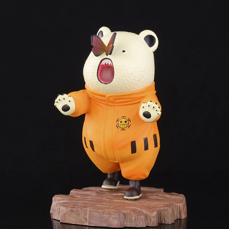 14cm One Piece Fluttering Butterflies Bepo Bear PVC Action Figure | One ...