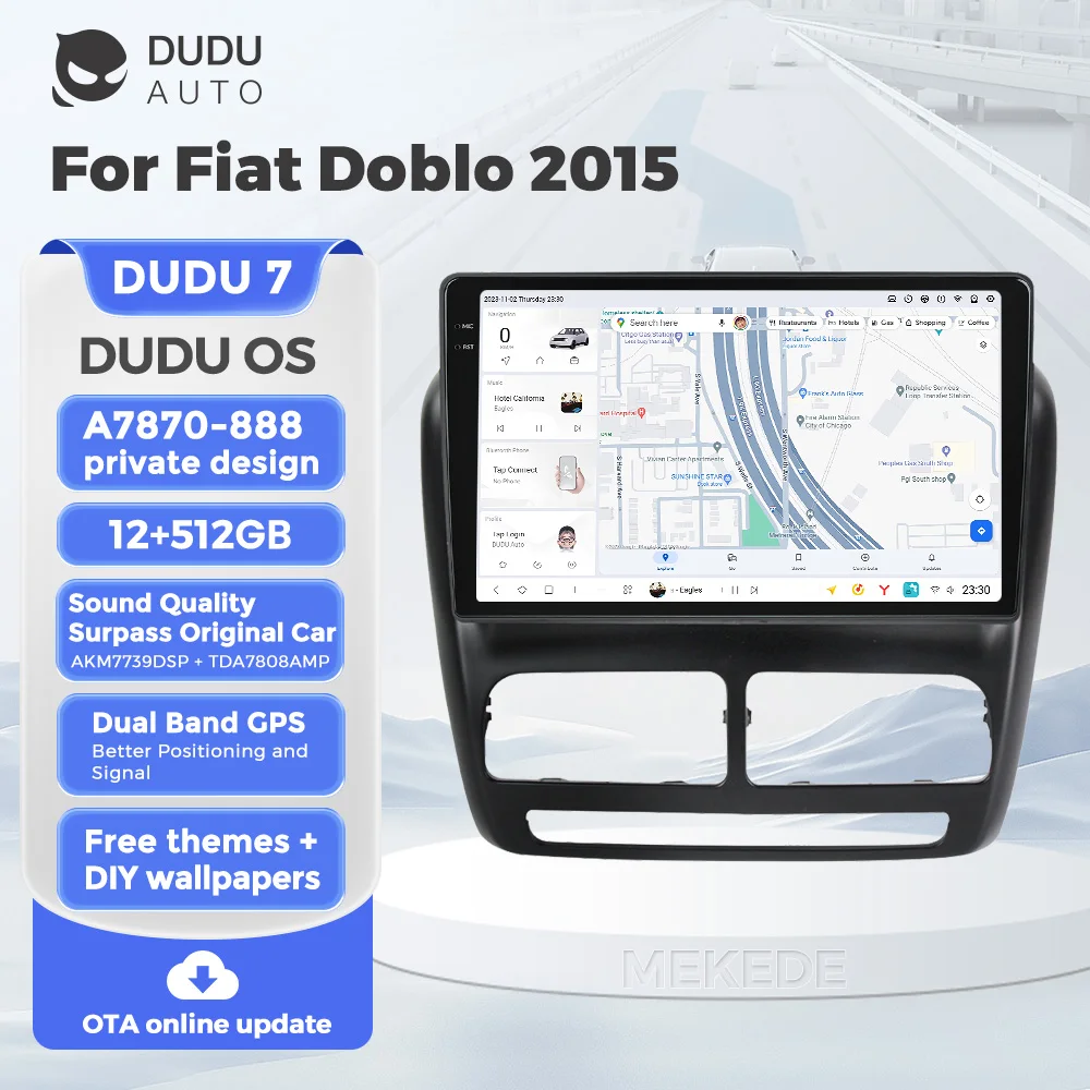 DUDUAUTO-YL888-7870-Android-13-Car-radio-Multimedia-video-player-Navigation-GPS-For-Fiat-Doblo ...