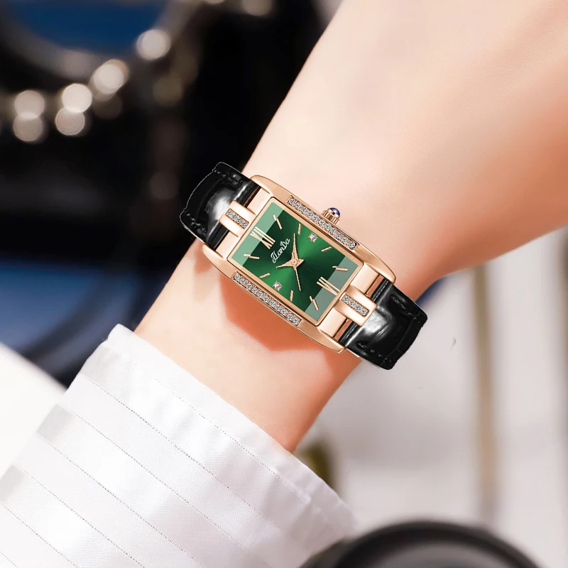 JLANDA-2023-Fashion-Square-Green-Dial-Ladies-Exquisite-Atmosphere ...