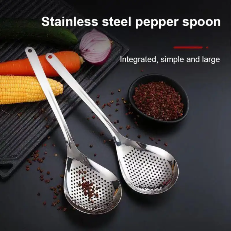 304-Stainless-Steel-Pepper-Leaky-Spoon-Home-Kitchen-Leaky-Spoon-Fishing ...