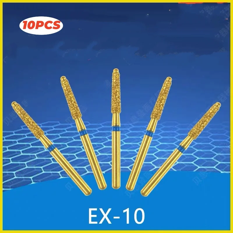 10PCS Dental Pulpotomy access Open pulp cavity Bur kit Preparation FG ...