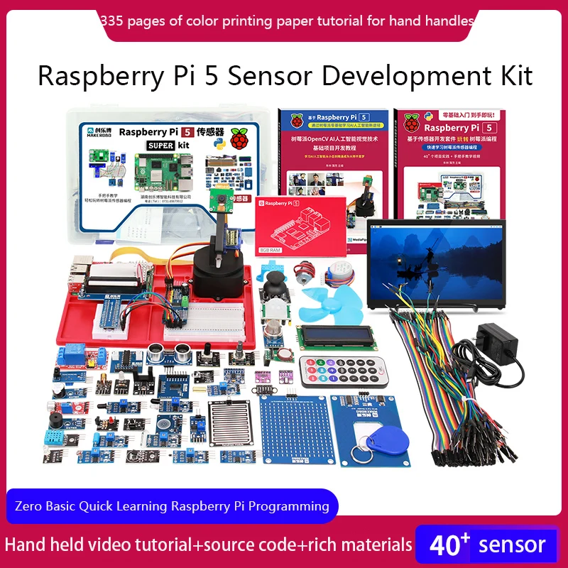 Raspberry-Pi-5-Kit-Sensor-Visual-5-Gera-o-5B-4G-Placa-de ...