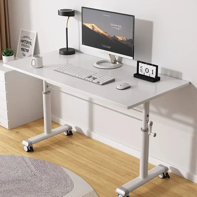 Lift-Wheels-Minimalist-Computer-Desks-Bedroom-Moving-Pulley-Computer ...