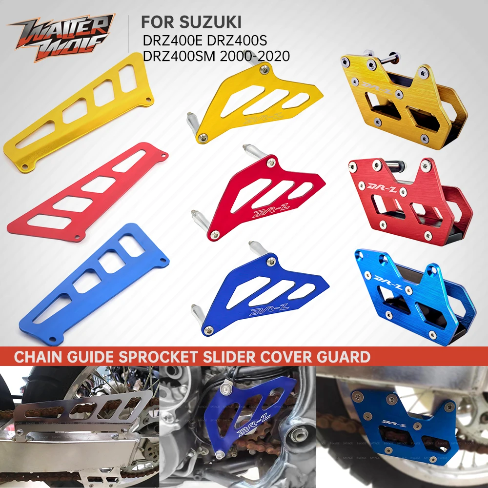 DRZ-DR-Z-400-Enduro-Chain-Sprockets-Guide-Slider-Cover-Guard-For-Suzuki ...