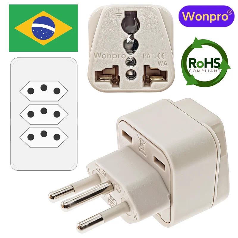 Universal-to-Brazilian-Plug-Adapter-Brazil-Socket-Converter-AC250V-10A ...