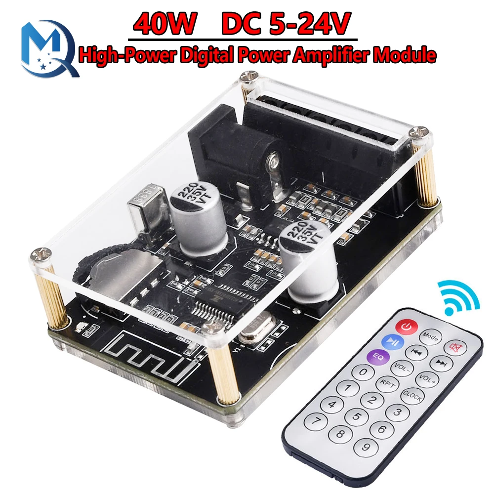 10W/15W/20W/30W/40W Stereo For Bluetooth Power Amplifier Board 12V/24V ...