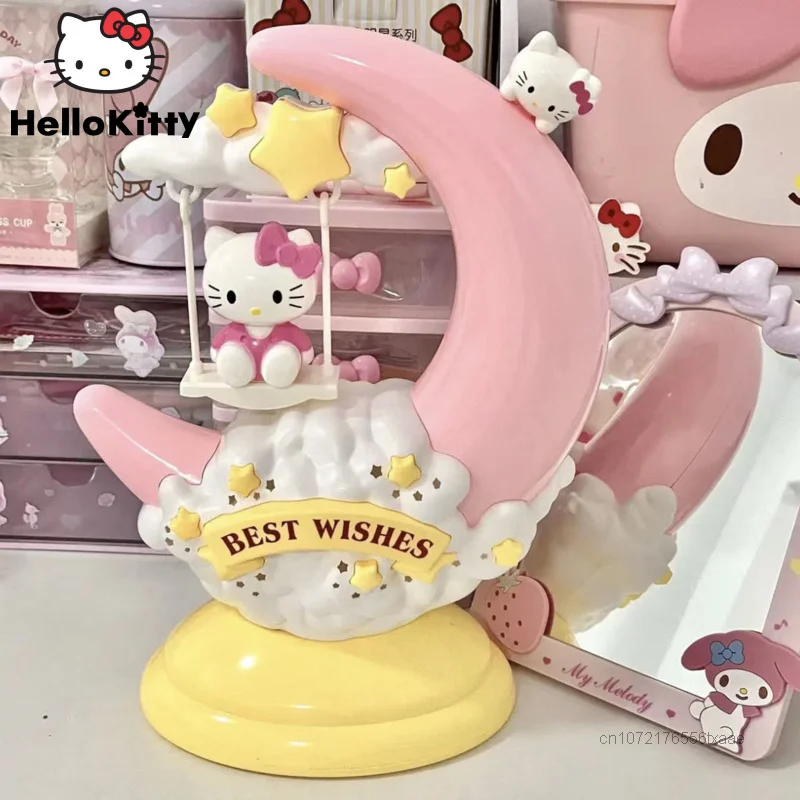 Sanrio Hello Kitty Cute Night Lights Y2k Women Cartoon Cloud Light ...