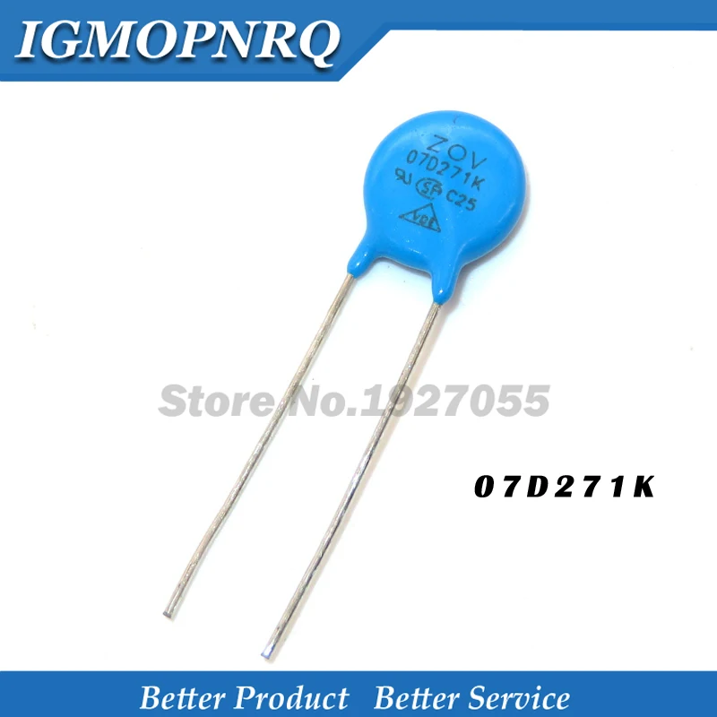 20pcs varistor 10D271K 270V piezoresistor 10D271 - AliExpress 502