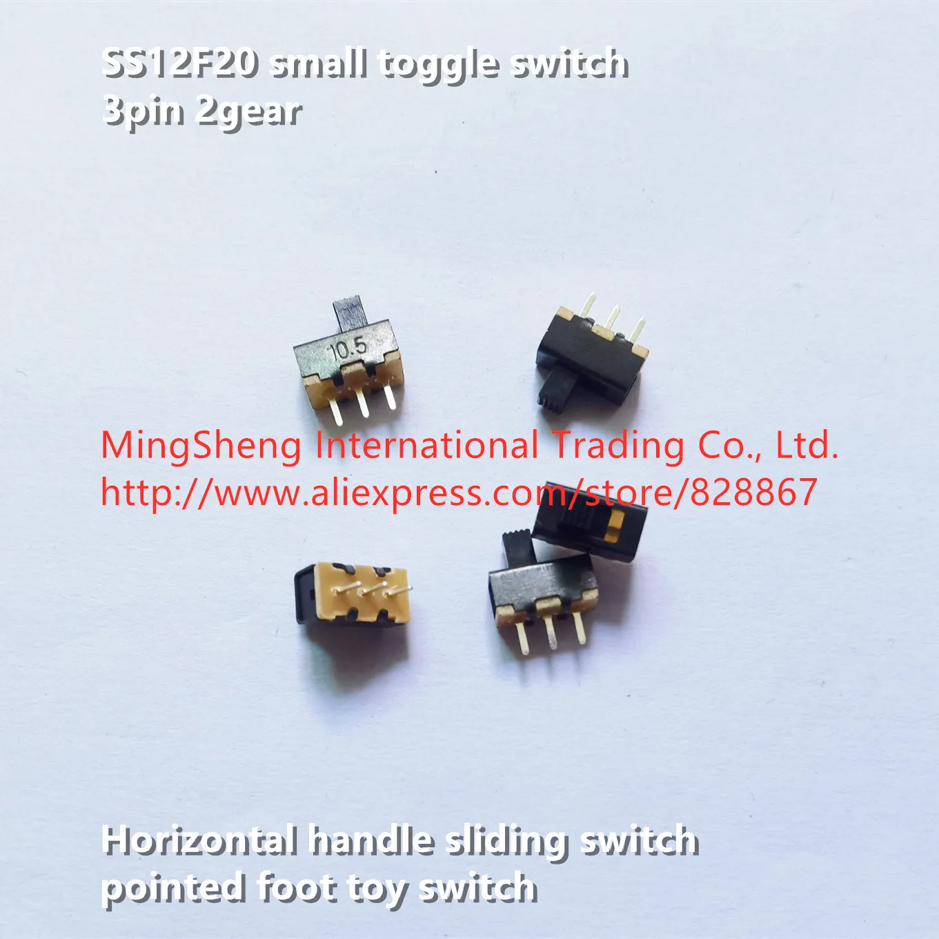 Sliding Switch | Toggle Switch | Toy Switch - Original New 100% Ss12f20 ...