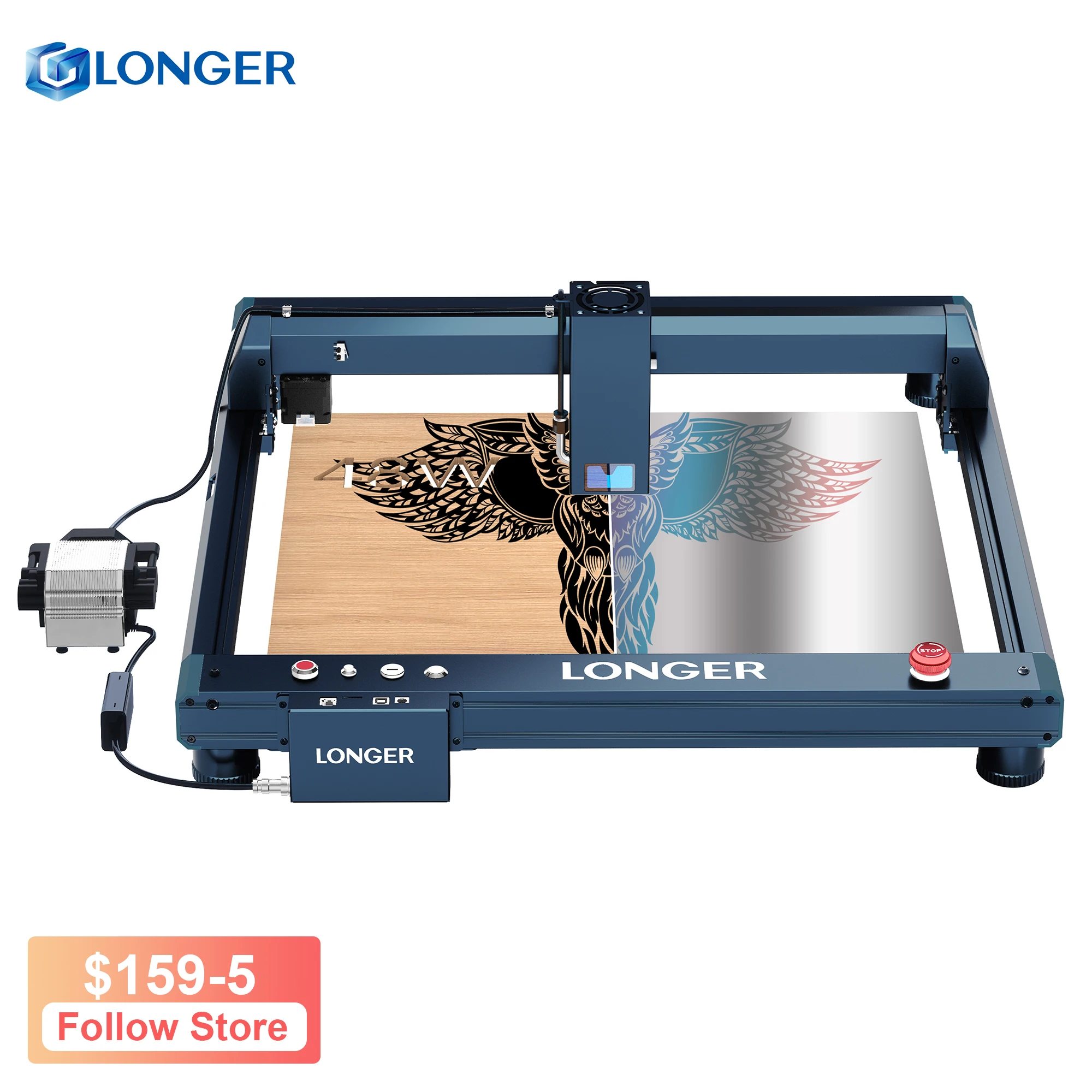 LONGER-B1-40W-Laser-Engraver-With-Flame-Detection-Displacement ...