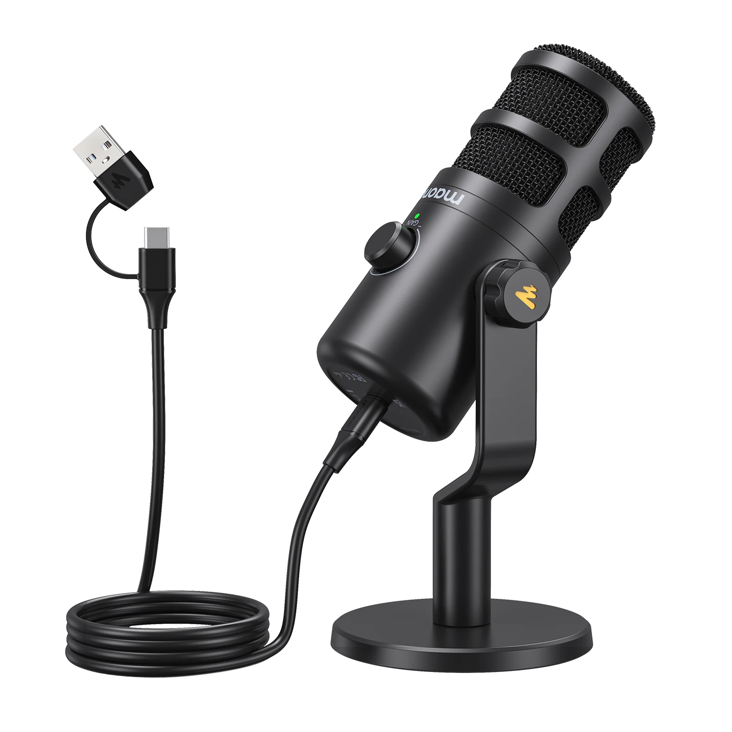 MAONO-Dynamic-USB-Microphone-With-Type-c-Connector-For-Phone-Compute ...