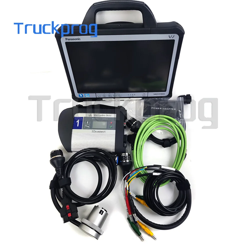 CF D1 Portable Tablet+For MB STAR C4 Multiplexer SD Connect Xentry DAS ...