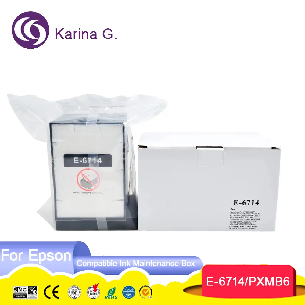 Compatible Ink Maintenance Box T671400 T6714 PXMB6 for Epson WorkForce ...