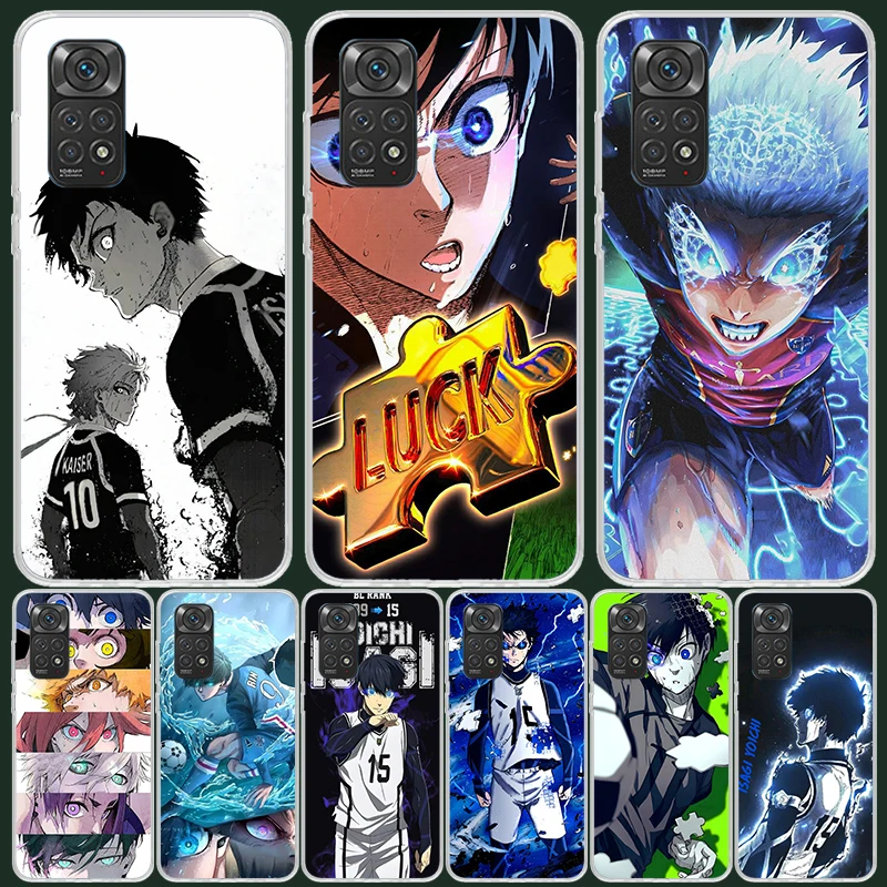 Blue Lock Isagi Yoichi Phone Case For Xiaomi Redmi Note 10 9 9S 8 8T 7 ...